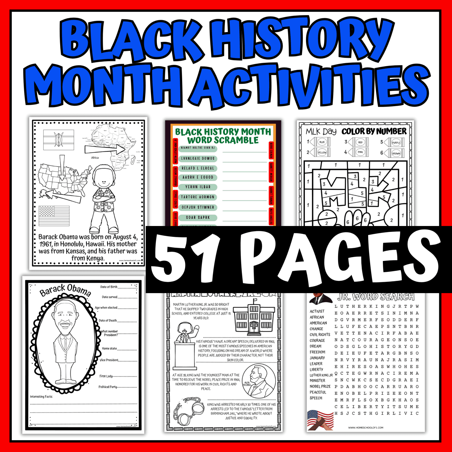 Black History Month Activities Bundle