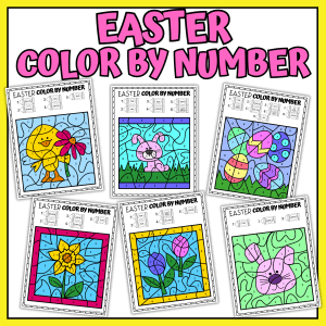 Easter Color By Number Printables