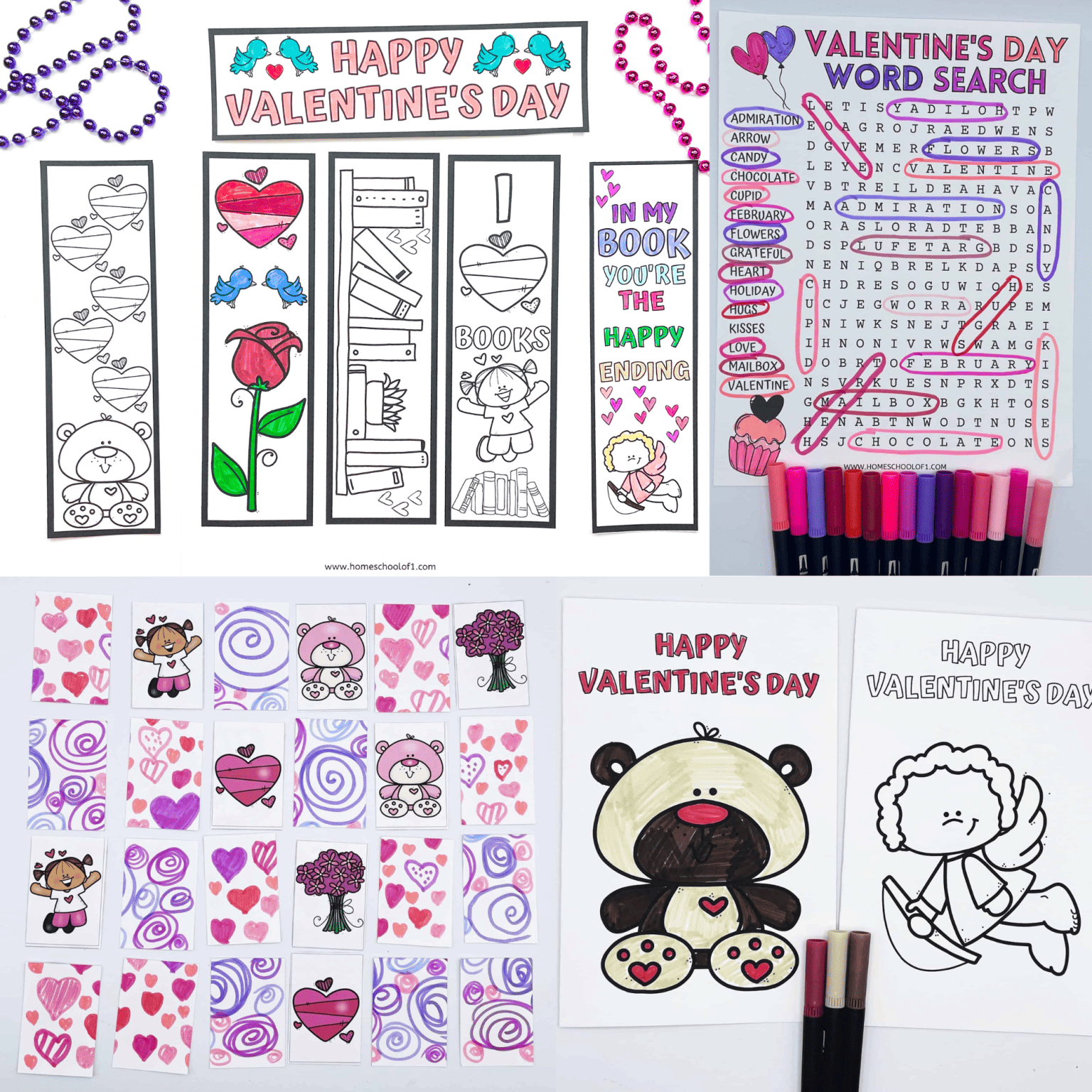 Valentine's Day Activity Bundle - Homeschool of 1 Shop
