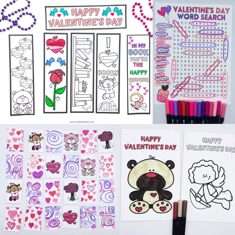 Valentine's Day Activity Bundle - Homeschool of 1 Shop