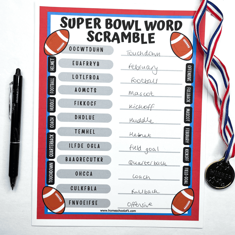 Printable Word Scramble Bundle – Educational Puzzles for Kids