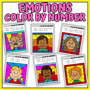 Emotions Color By Number Printables
