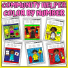 Community Helpers Color By Number Printables