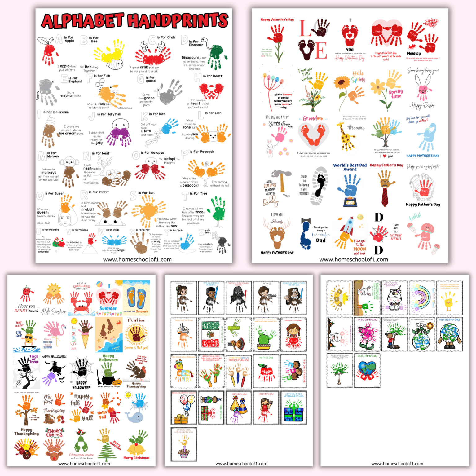 Mega Handprint Templates – Printable Crafts for Kids & Holidays