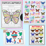 Butterfly Life Cycle Worksheet Bundle