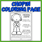 Chopin Coloring Page