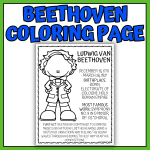 Beethoven Coloring Page
