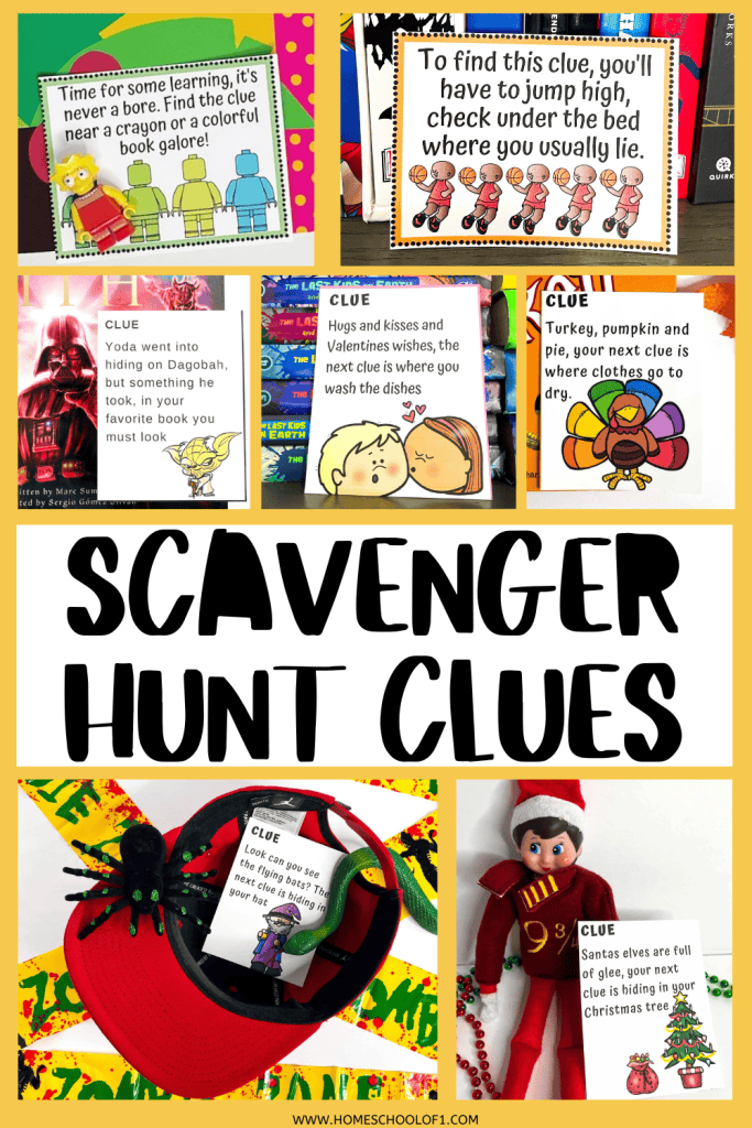Printable Scavenger Hunt Bundle – 103 Fun Games & Clues