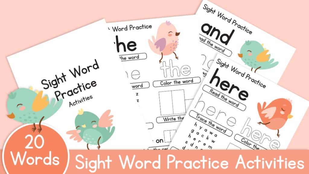 Printable Sight Word Worksheets – Practice & Learn Sight Words