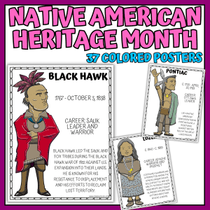 Native American Heritage Month Posters - Homeschool of 1 Shop