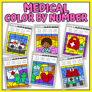 Medical Color By Number Printables