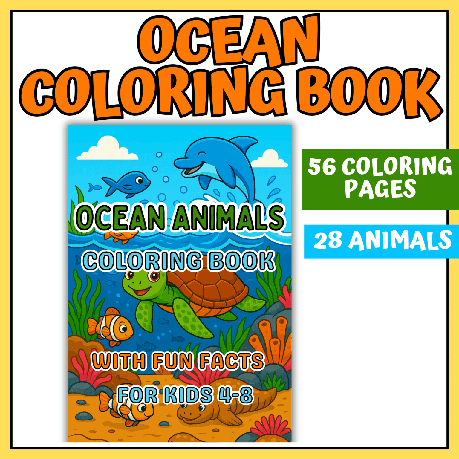 Ocean Color By Number Printables