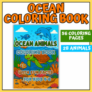 Ocean Coloring Book Printable for Kids Ages 4–8
