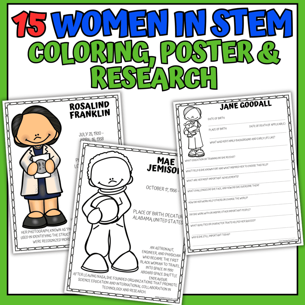 Women’s History Month STEM Printables - Homeschool of 1 Shop