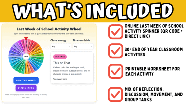 End of Year Activities for the Classroom (With Printables)